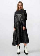 Embellished Contrast Tiered Dress - Kate Hewko