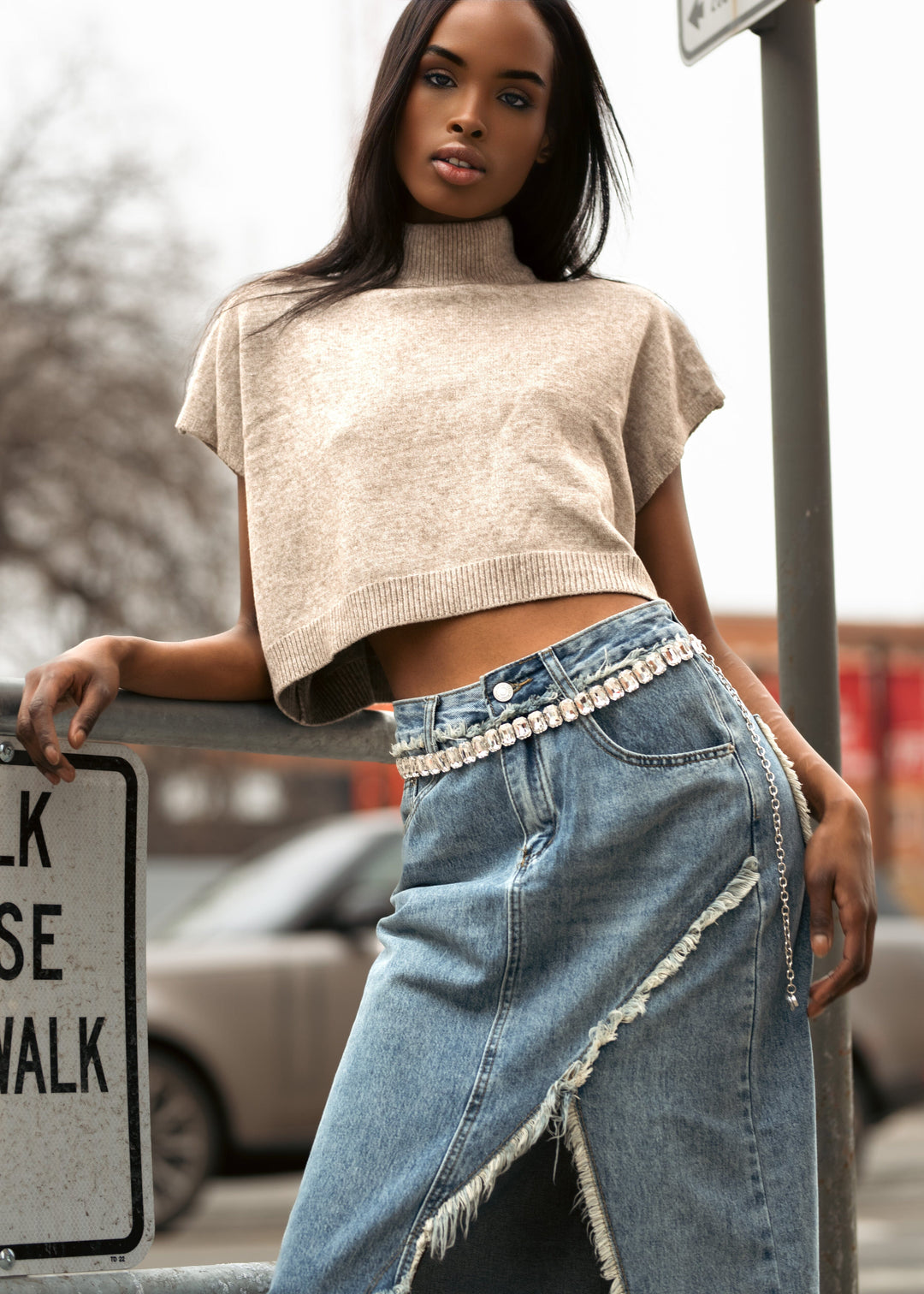 Gemstone Layered Chain Belt - Kate Hewko