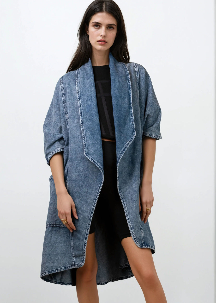Lightweight Denim Cardigan - Kate Hewko