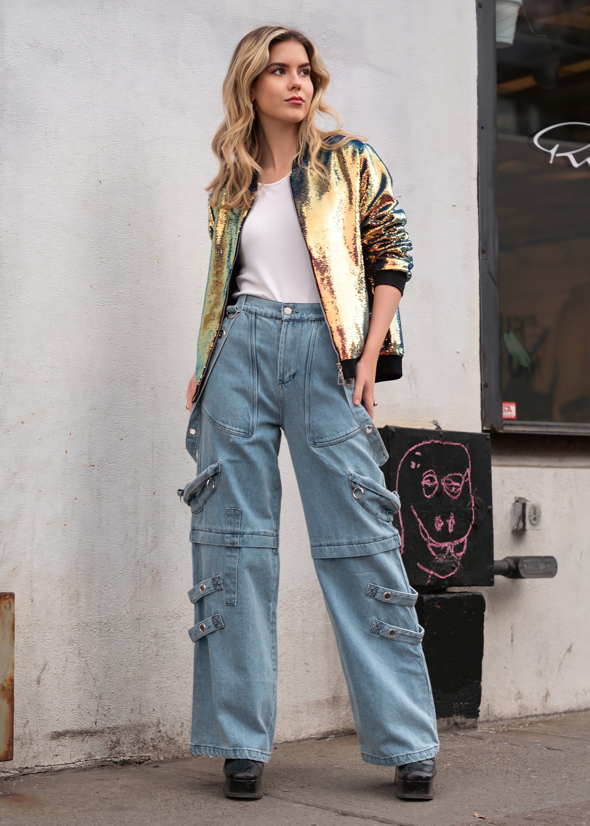 Rivet Strap Cargo Pant - Kate Hewko