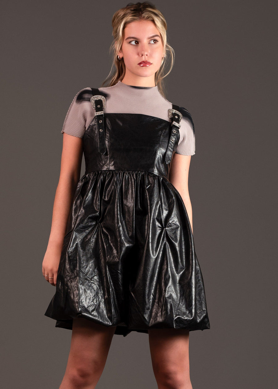 Vegan Buckle Overall Dress - Kate Hewko